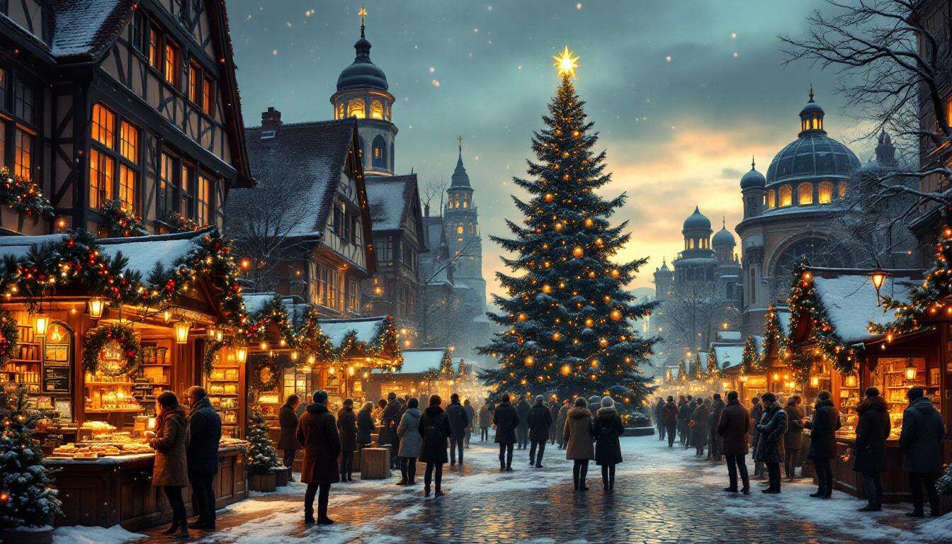 Traditions romantiques de Noël à travers le monde